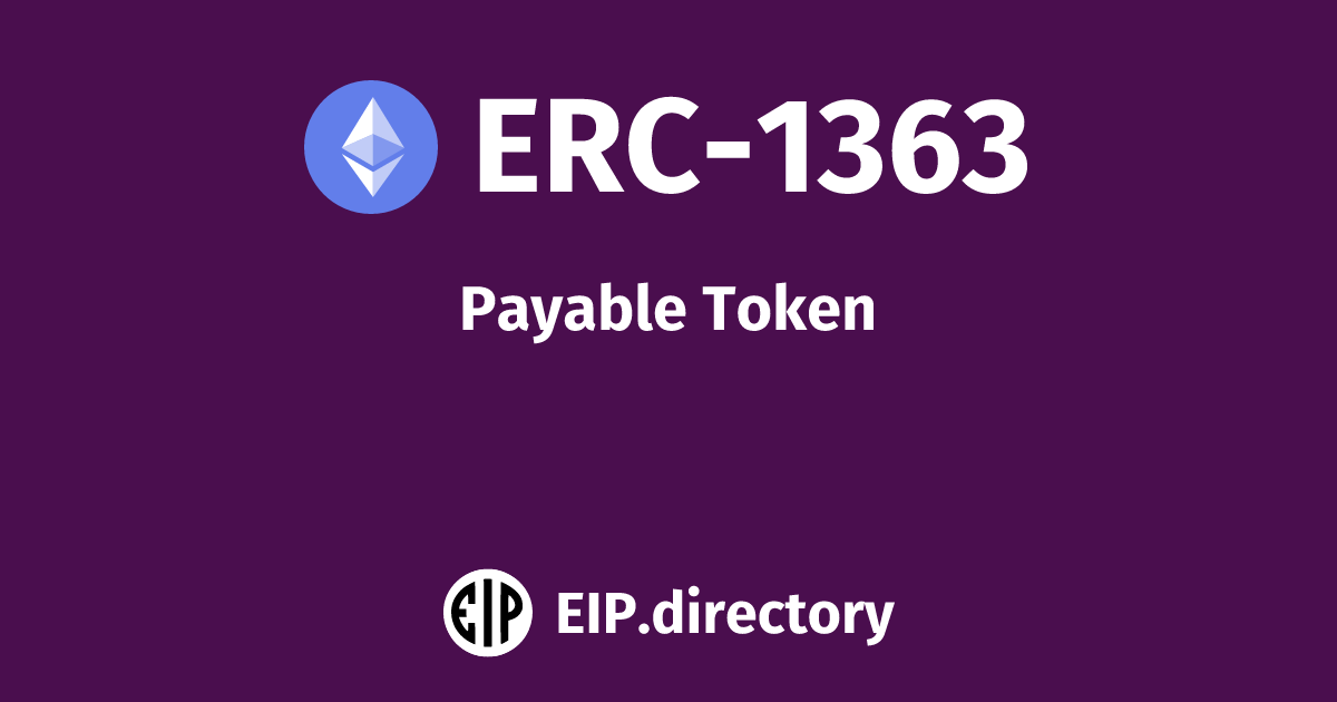 ERC-1363: Payable Token