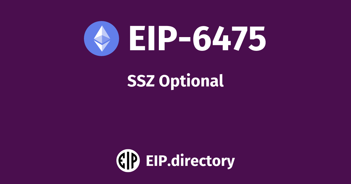 EIP-6475: SSZ Optional