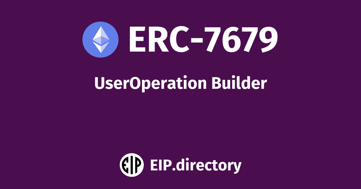 ERC-7679: UserOperation Builder